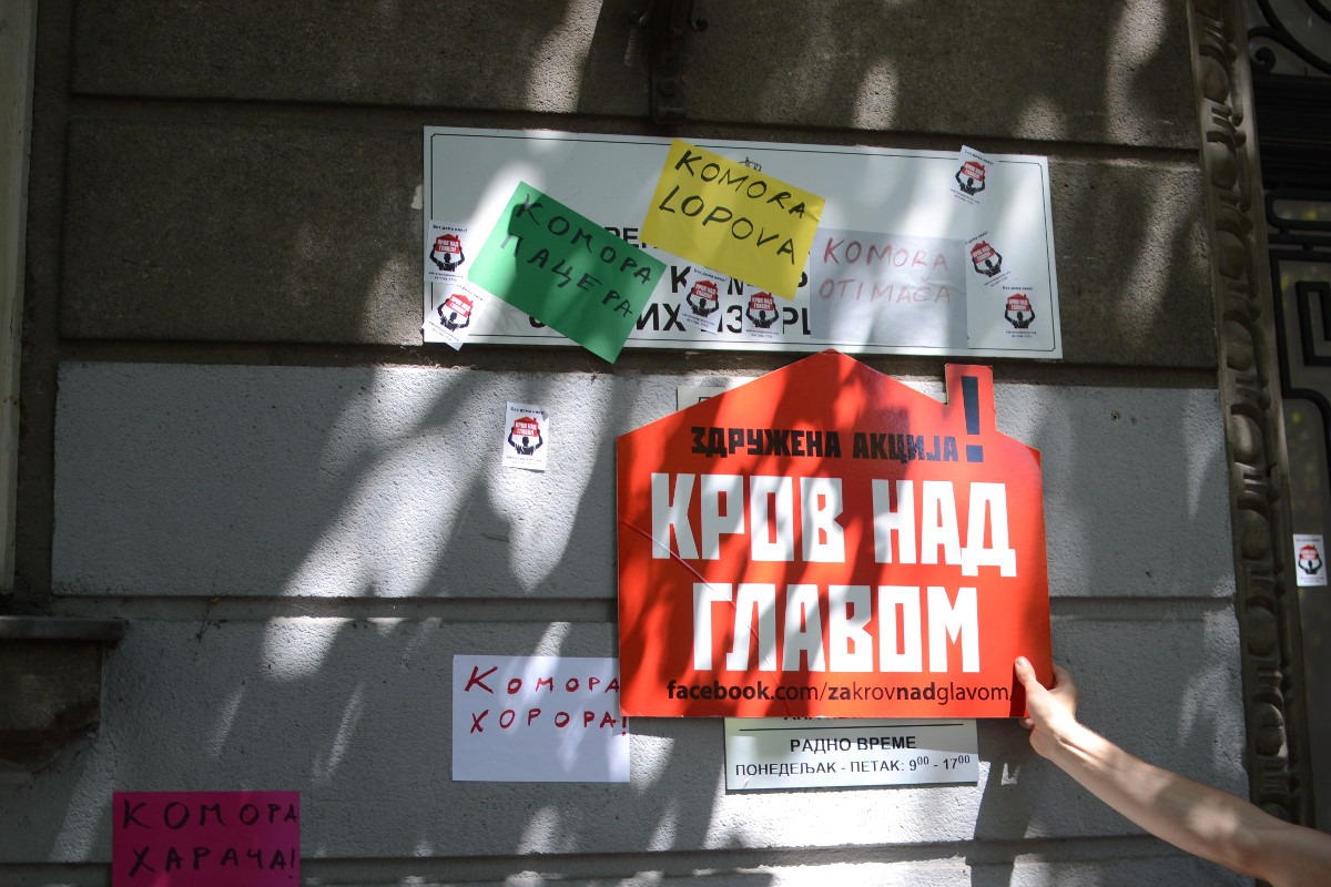 Protest podrške za 20 porodica kojima preti prinudno iseljenje danas ...